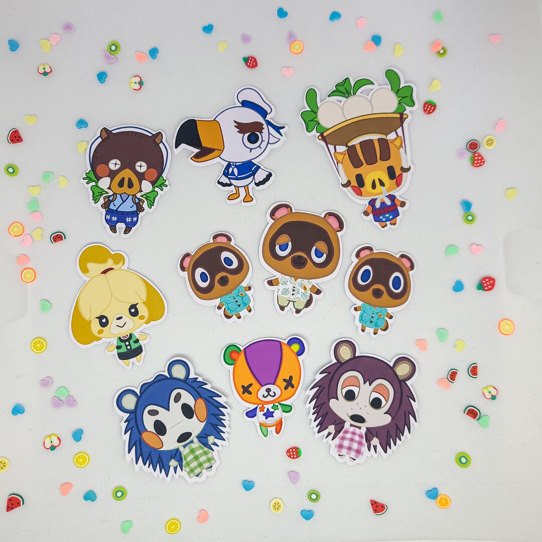 Animal Crossing Stickers ACNH Stickers Vinyl Waterproof Stickers Video ...
