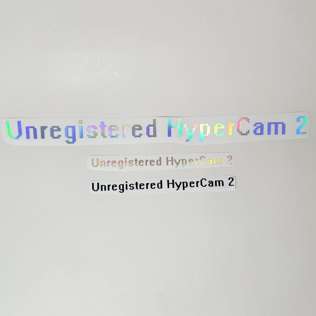 Unregistered Hypercam 2 Decal Sticker - Etsy