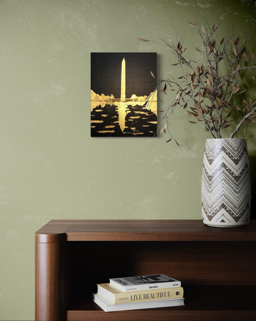 Gold Leaf Washington Monument - Etsy