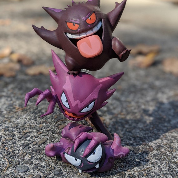 Gastly Haunter and Gengar 3d Print STL Ghost Pokemon - Etsy Canada