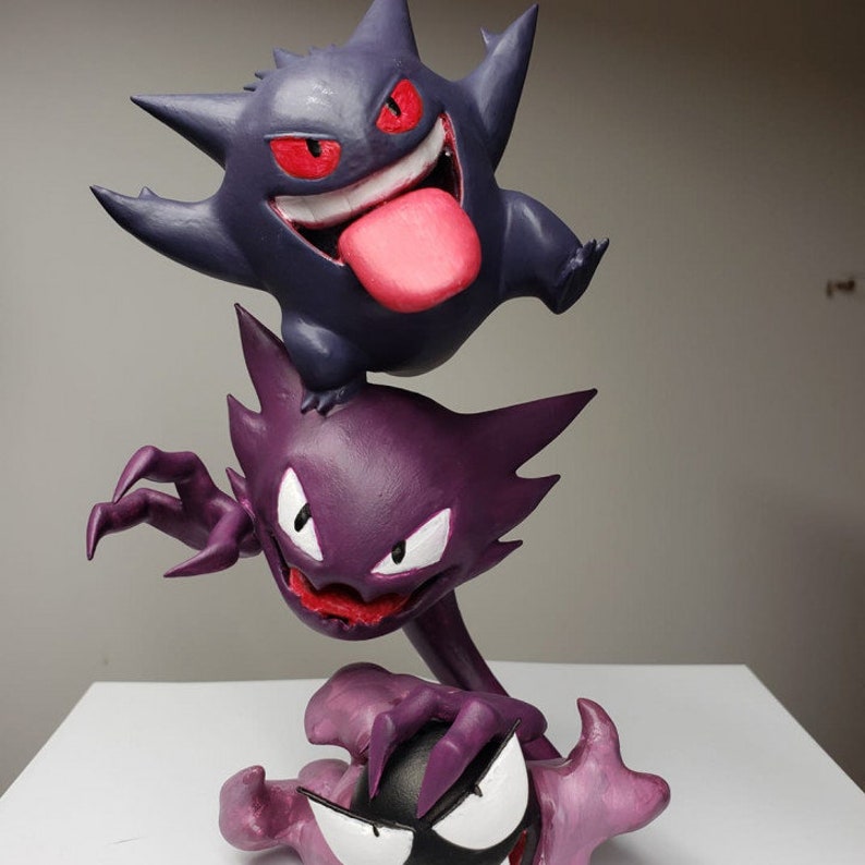 Gastly, Haunter, and Gengar 3d Print STL Ghost Pokemon Diorama - Etsy ...