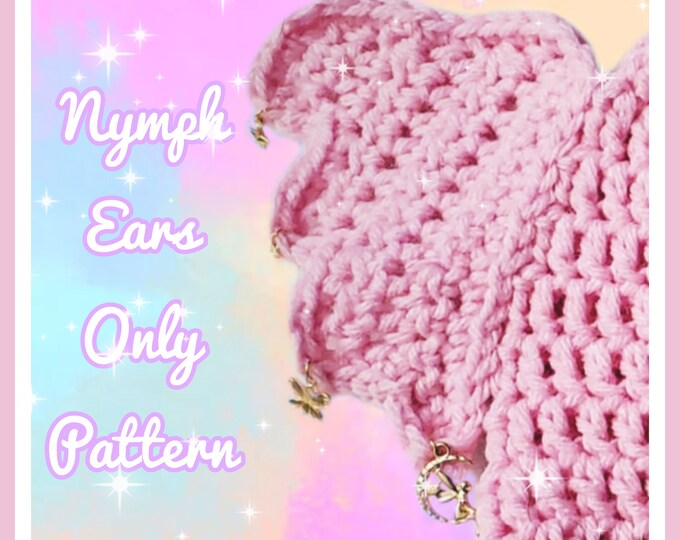 Fairy Ears Crochet Pattern Pink Fairy Ears Nymph Ears NOT PHYSICAL ITEM ...