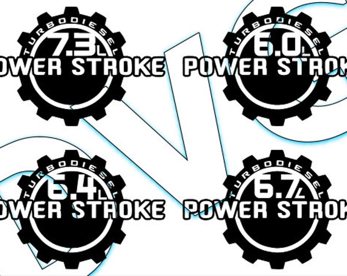 Power Stroke Emblem Vector for Decal - Etsy