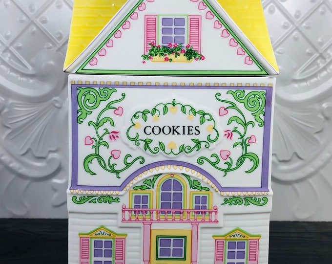 IMMACULATE the Lenox Village Cookie Cottage Canister Lenox Village ...