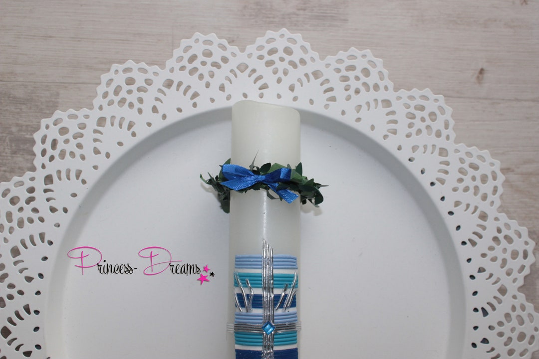 Candle Drip Guard Made of Boxwood Garland, Boxwood Wreath, Rose Petals ...