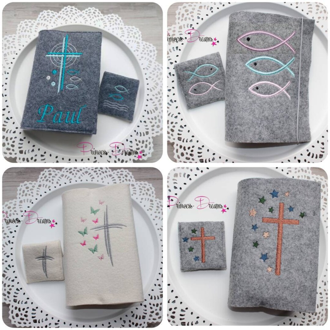 Set of Hymn Book Cover & Rosary Bag Made of Felt, Hymn Book Cover, Hymn ...