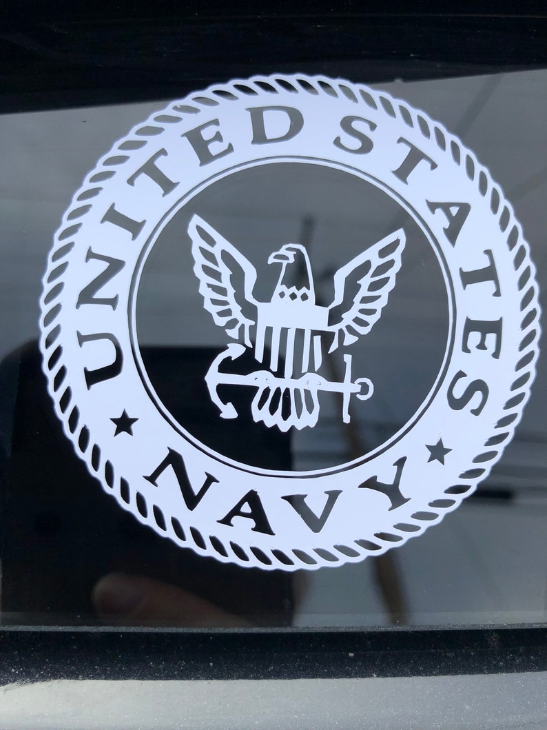 United States Navy Emblem Car Laptop Window Wall Decal - Etsy