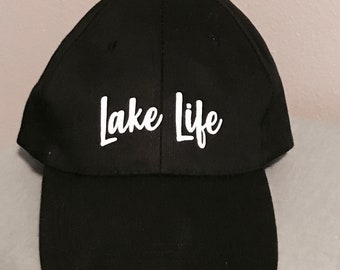 Custom Lake Life Hat, Lake Life Hat, Summer Hat, Custom Baseball Cap ...