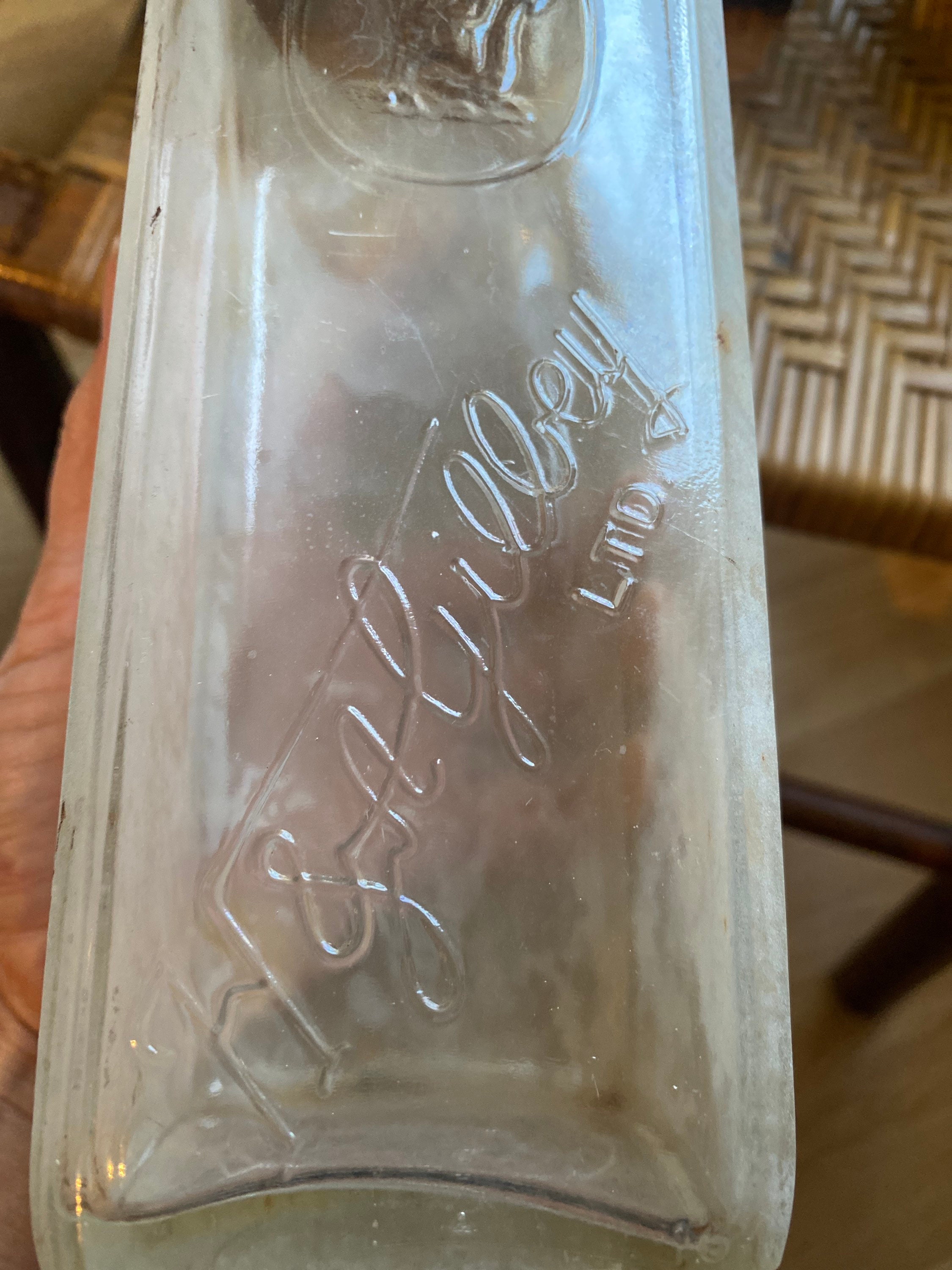 1950s Gilbey’s Gin Half Pint Bottle With Original Screw Top - Etsy