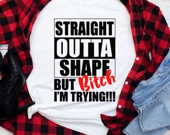 Straight Outta Shape T-shirt - Etsy