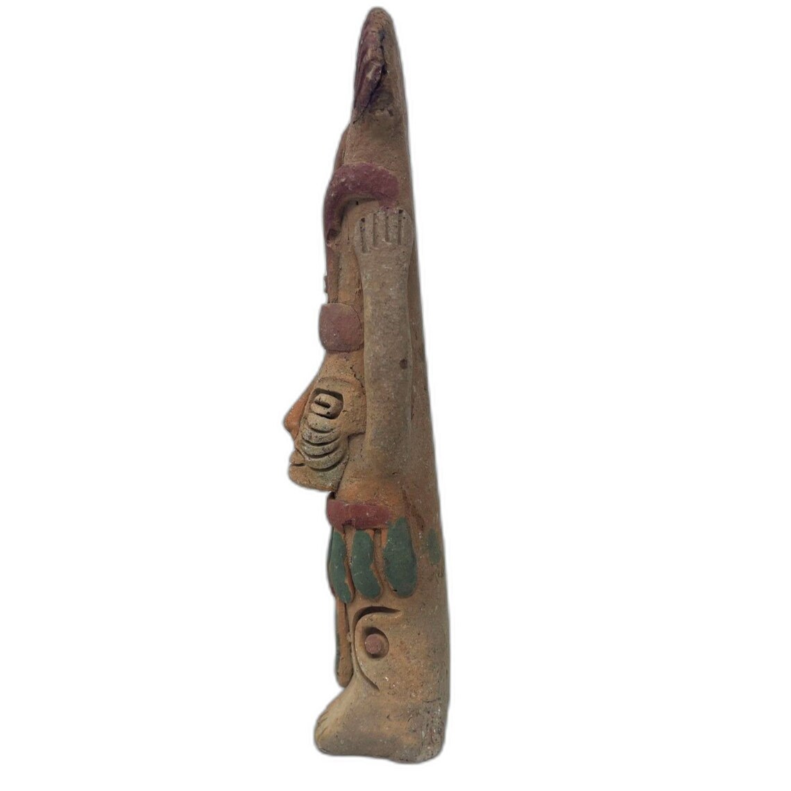 Vtg Statue Aztec Inca Mayan Style Tribal Chief Figure South Am. Decor ...