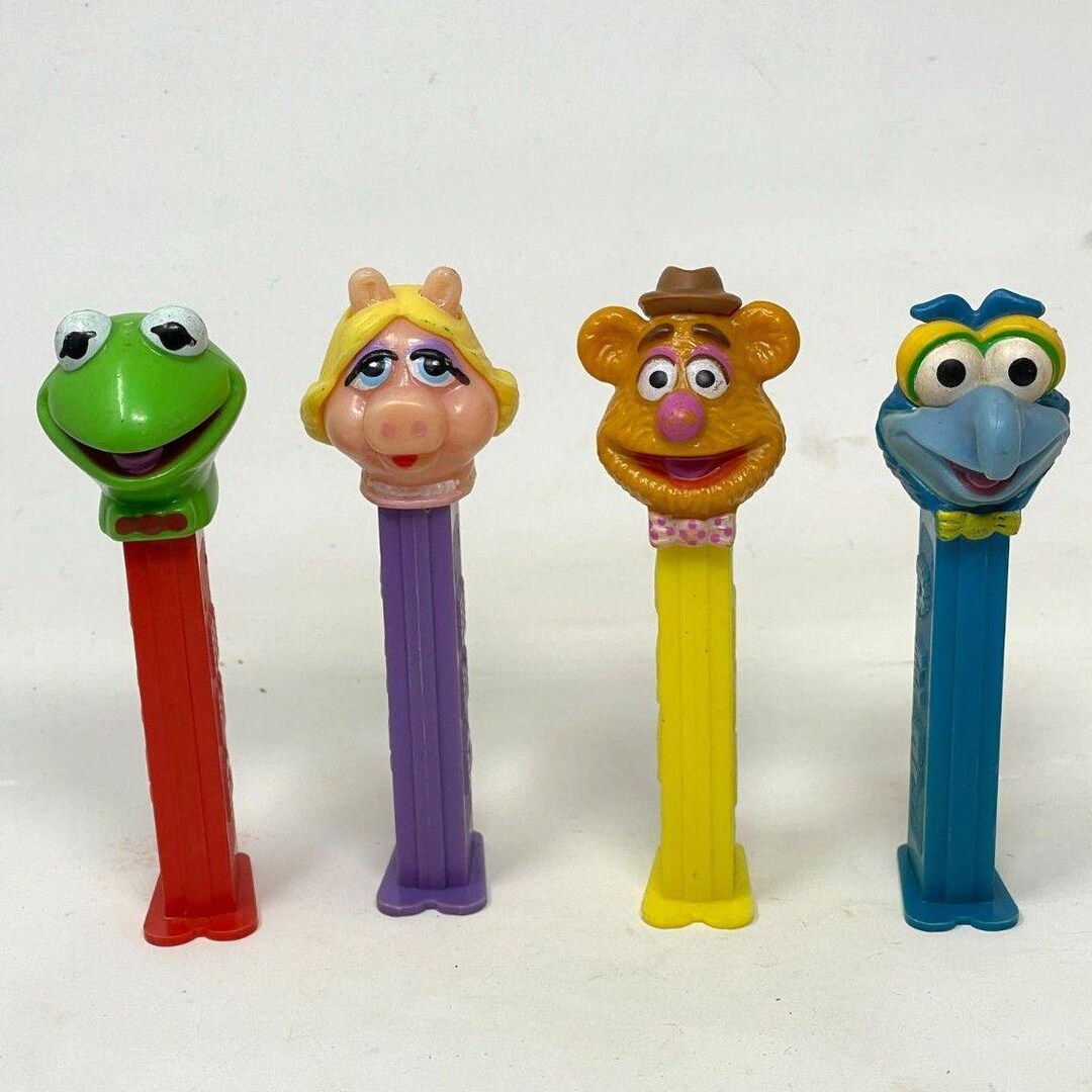 Vintage Lot PEZ Cartoons Muppets Kermit Miss Piggy Candy Dispenser ...