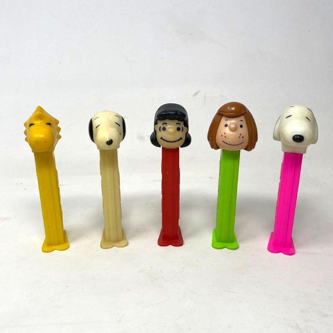 Vintage Lot PEZ Cartoons Snoopy, Woodstock Candy Dispenser 1990s - Etsy