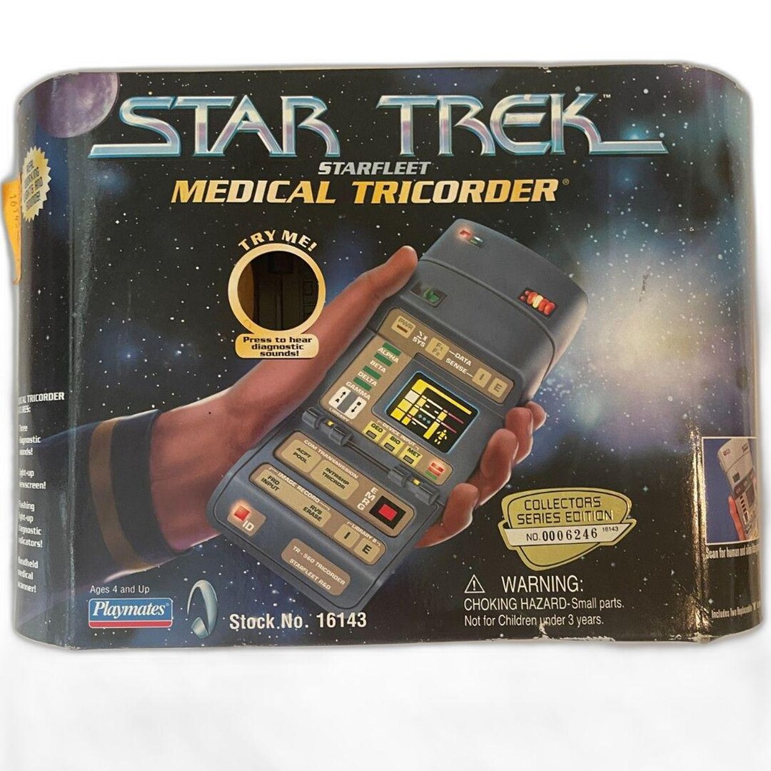 Star Trek Starfleet Medical Tricorder W/lights & Sounds Playmates NIB ...