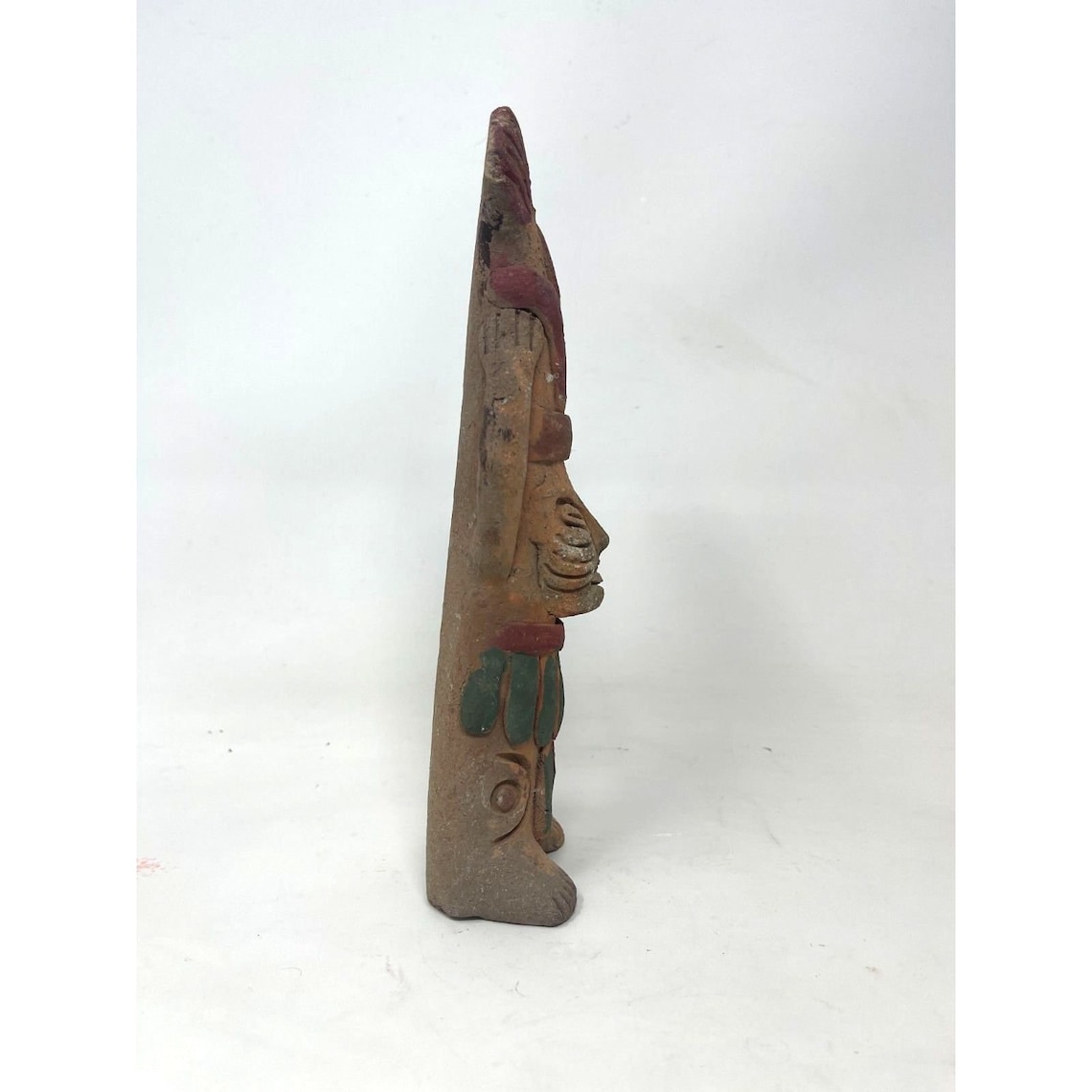 Vtg Statue Aztec Inca Mayan Style Tribal Chief Figure South Am. Decor ...