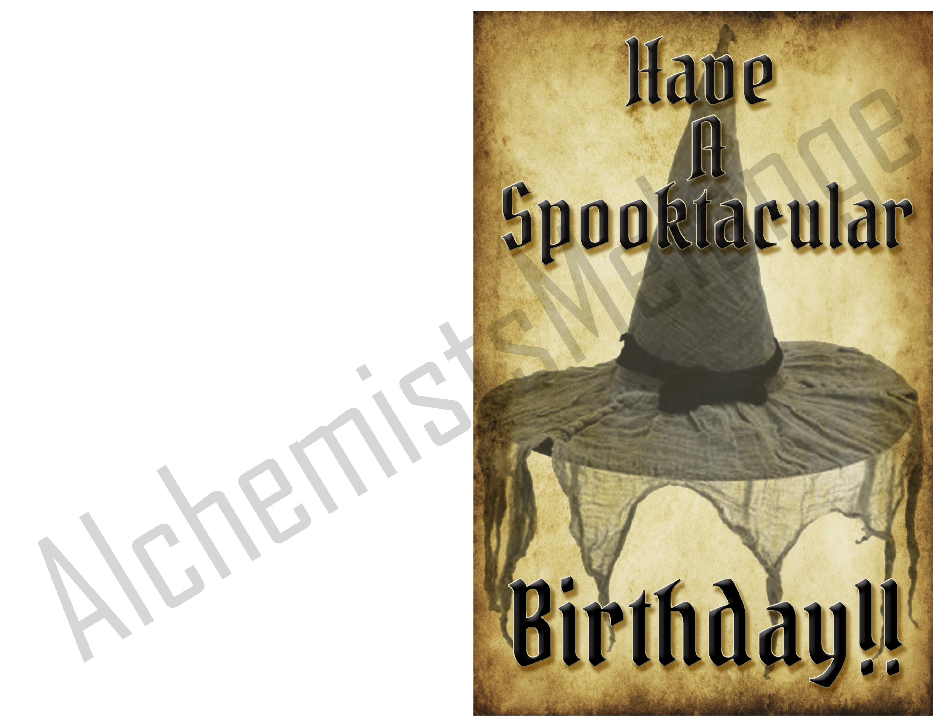Birthday Halloween Card Instant Download Have A Spooktacular Birthday ...