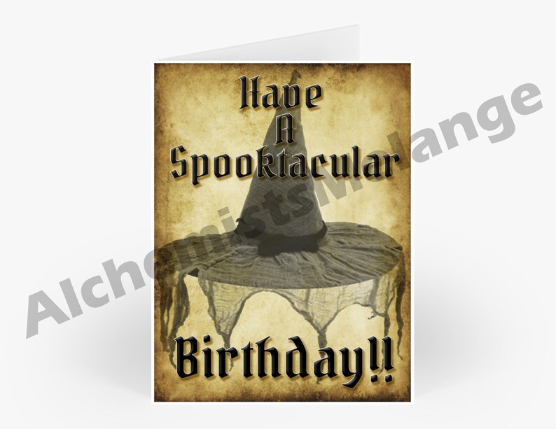 Birthday Halloween Card Instant Download Have A Spooktacular Birthday ...