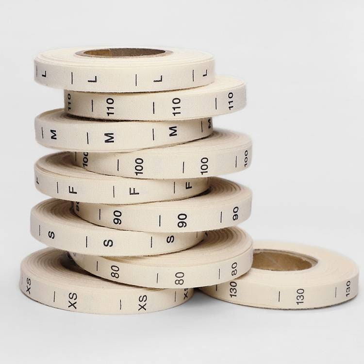 500 Cotton Printed Size Labels in a Roll for Clothing - Etsy
