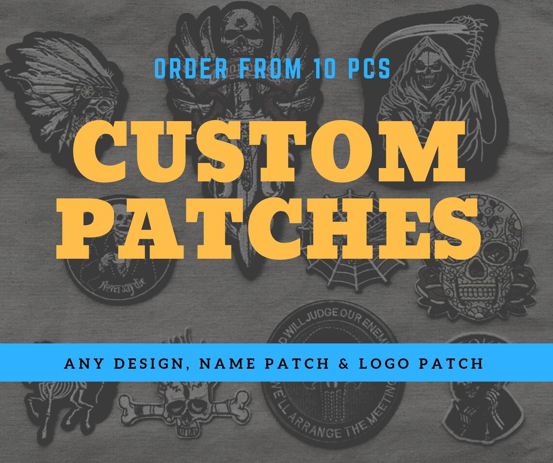 10 Custom Embroidery Patches Custom Woven Patchescustom | Etsy