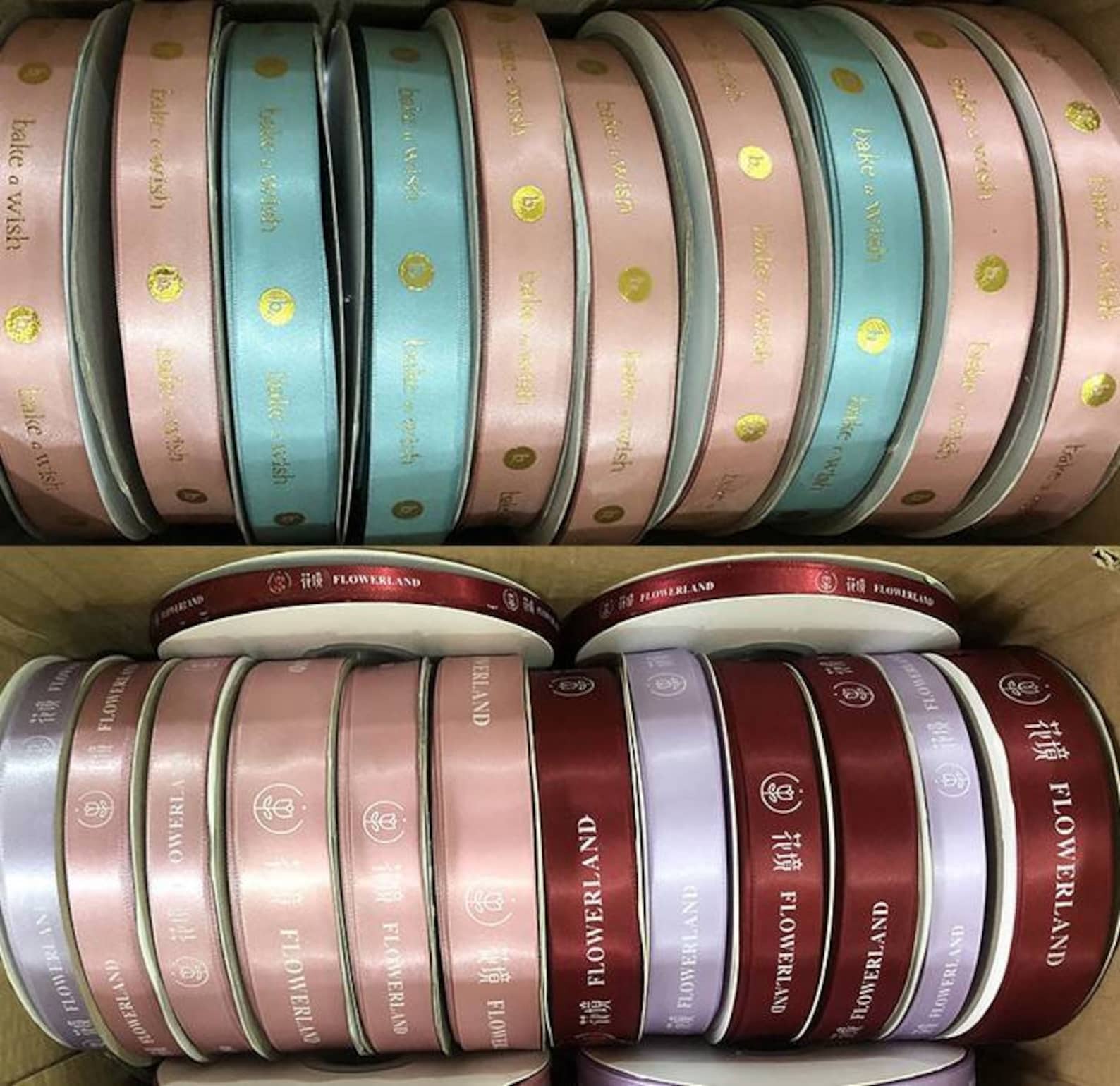 100 Yards Custom Printed Ribbon, Personalized Printing Ribbons - Etsy