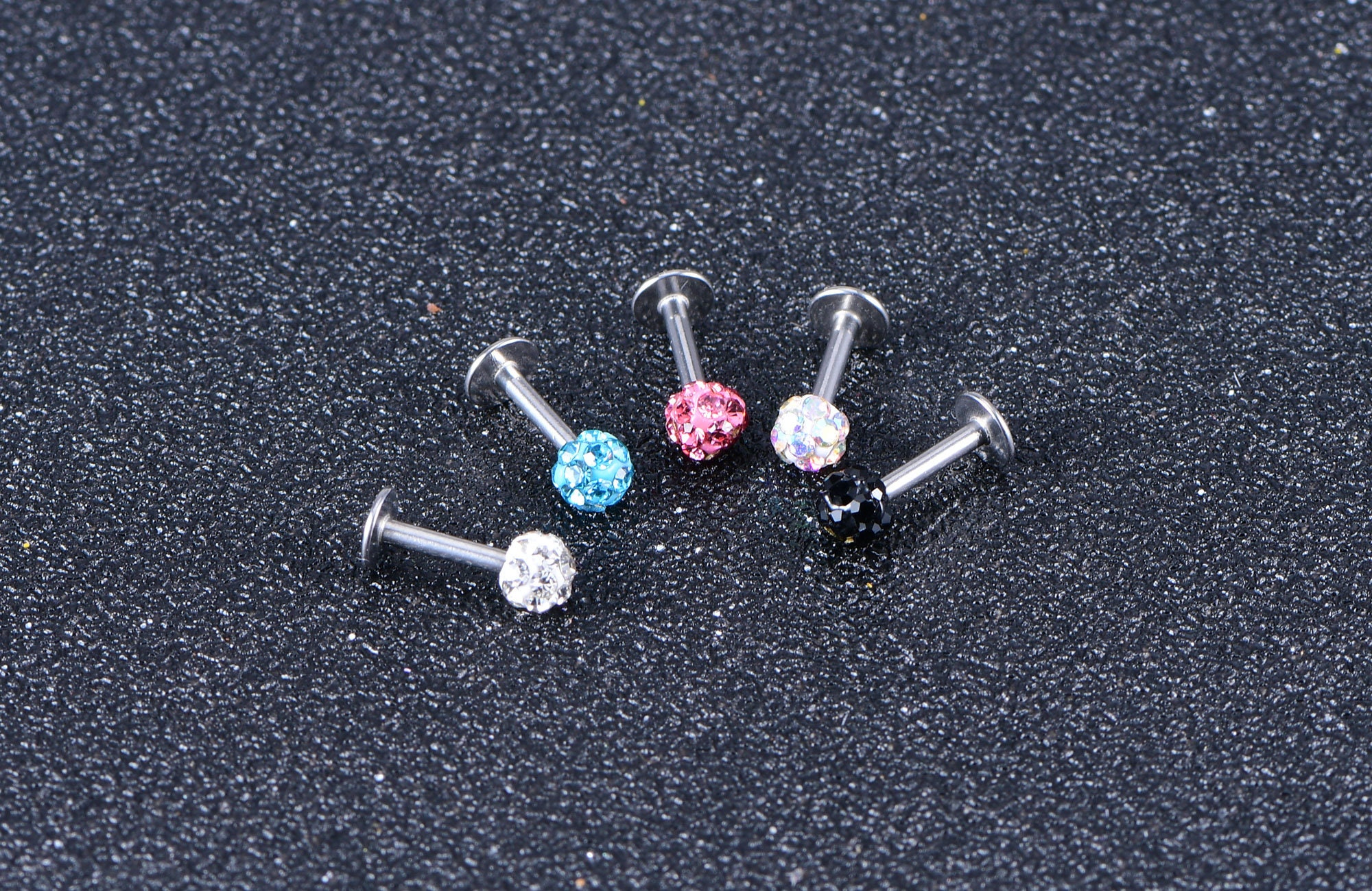 5 Pcs Lip Rings Labret Jewelry 16G Tragus Earrings Cartilage | Etsy