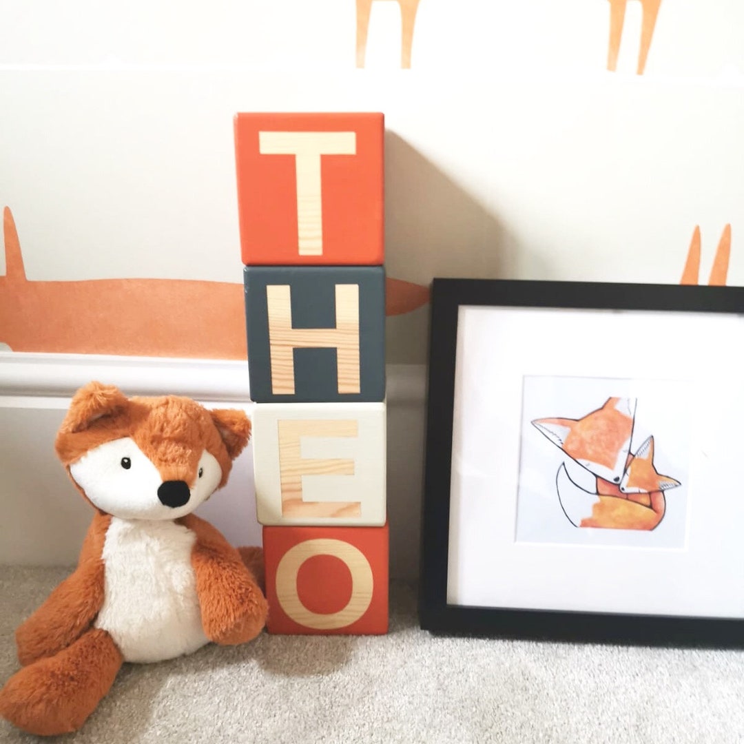 Personalised Large Letter & Number Blocks (9cm X 9cm) - Etsy