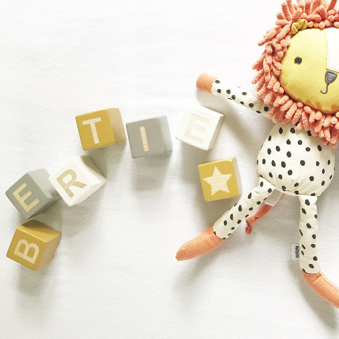 Personalised Name and Numbers Blocks - Etsy