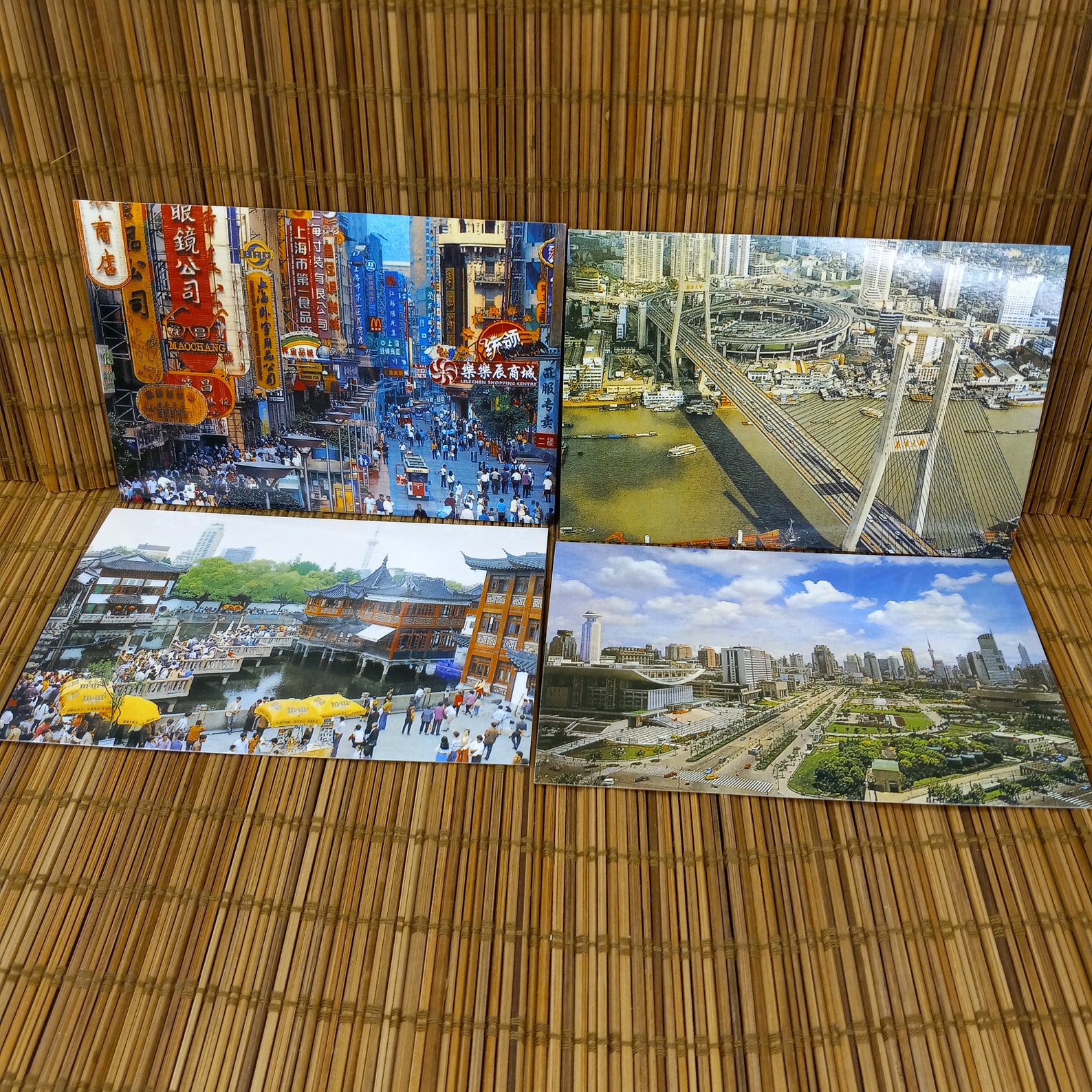 Shanghai China Vintage 1990s Photo Postcards Set of 10 With Folder ...