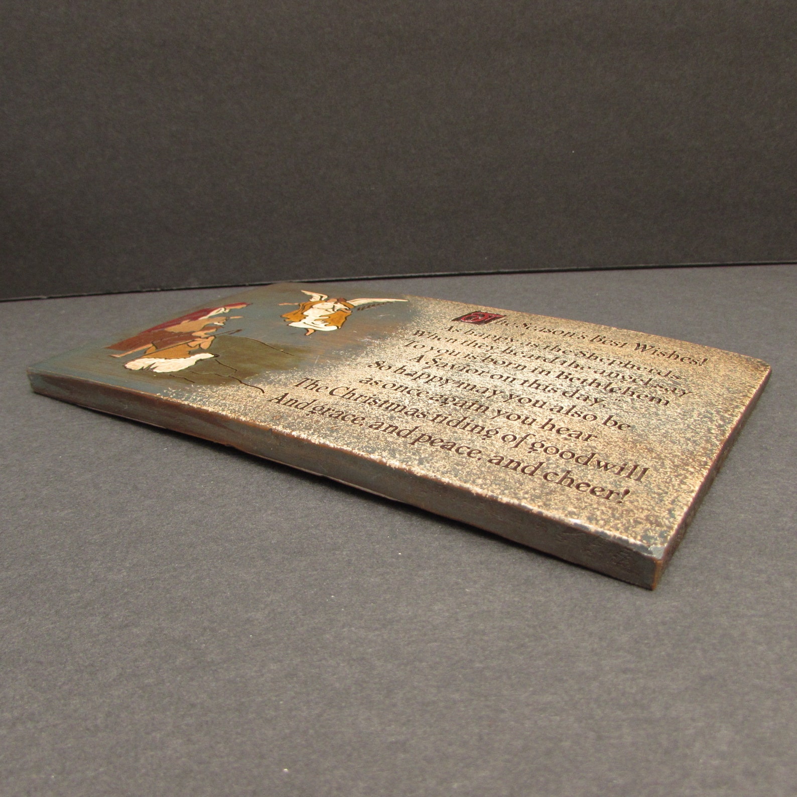 Salem Collection Reproduction Treenware Christmas Plaque Season's Best ...