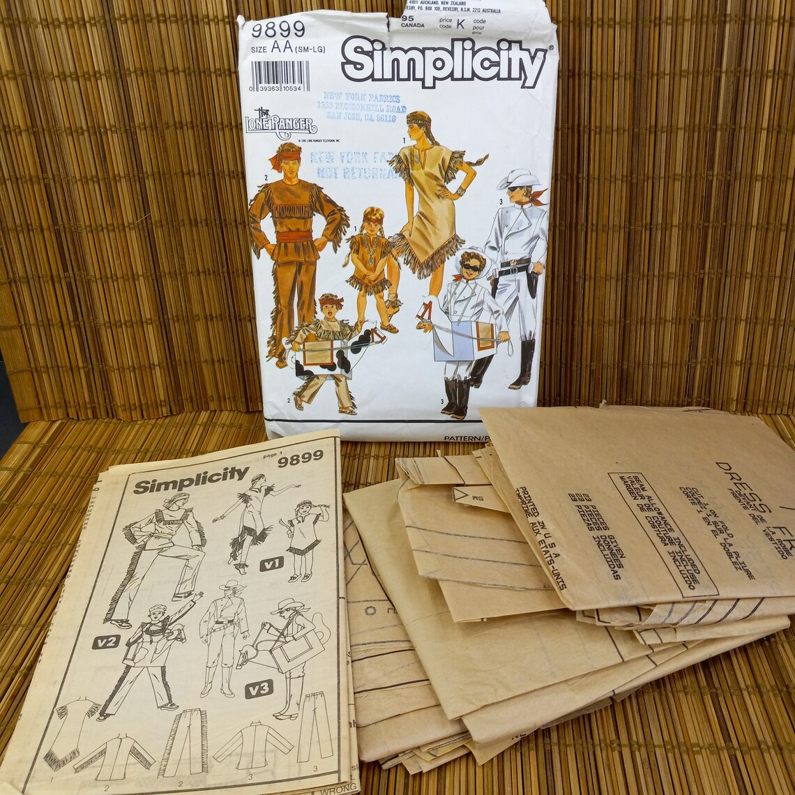 Adult Lone Ranger Halloween Costume Small Large Tonto Silver Scout ...