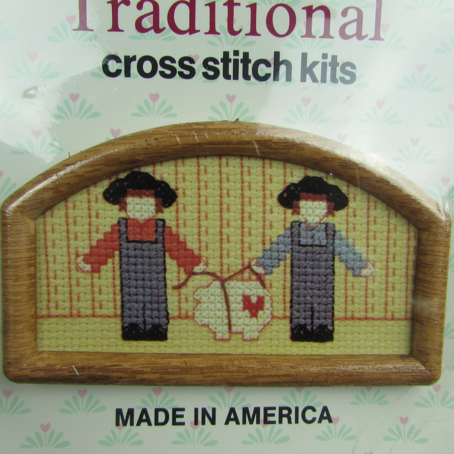 Amish Boys With Pig Country Traditional Cross Stitch Kit - Etsy