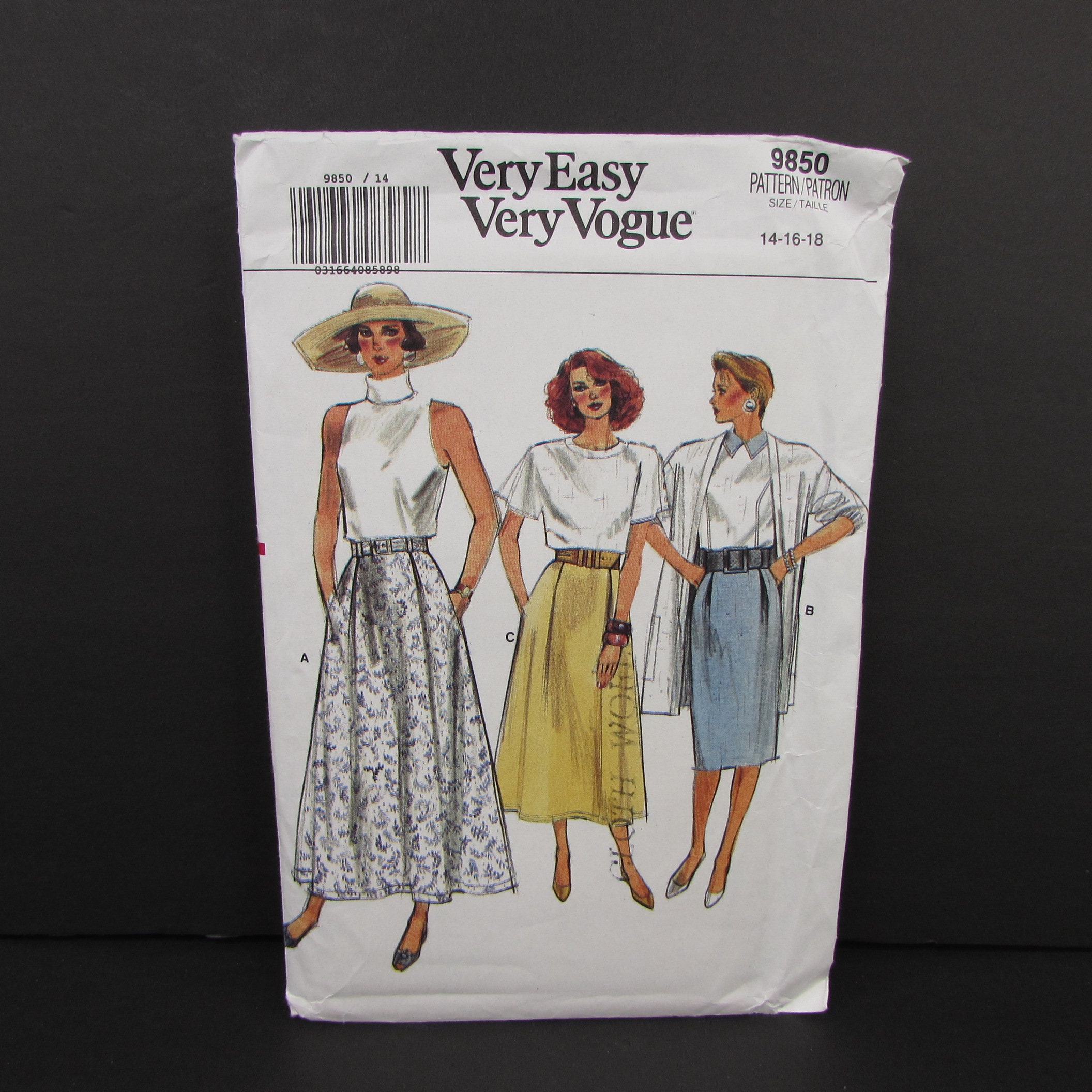 Vogue Skirt 14 16 18 Maxi Midi Straight Flared Very Easy Very Vogue ...