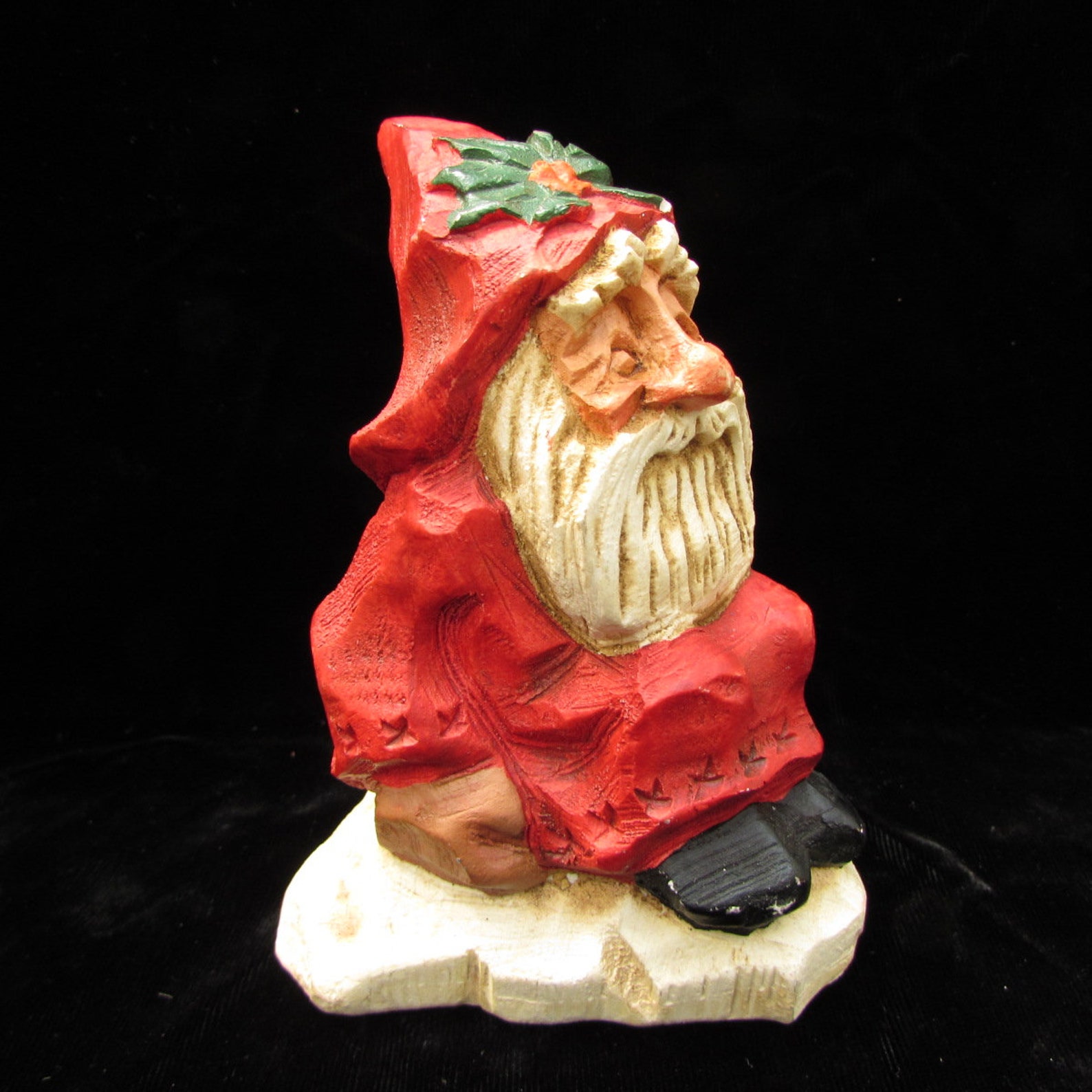David Frykman Collection Oh the Joy Sitting Santa 4.75 - Etsy