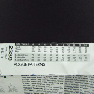 Vogue Vintage Model 2339 Skirt Suit Sewing Pattern Original 1948 Design ...