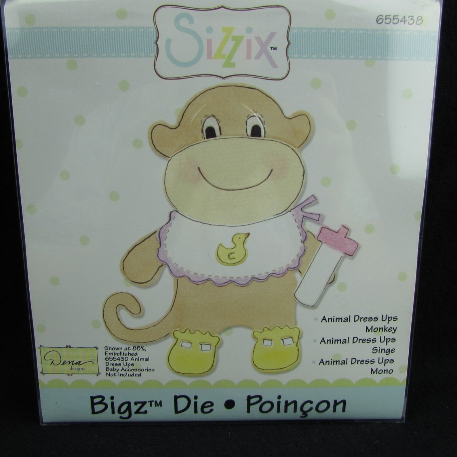 Sizzix Bigz Die Monkey Animal Dress Ups 655438 Dena Designs - Etsy