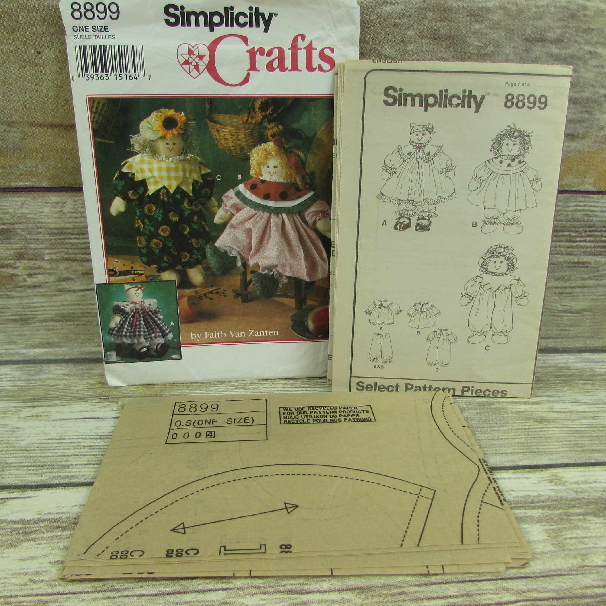 Stuffed Doll Cat 17 Home Decor Faith Van Zanten Simplicity Crafts 8899 ...