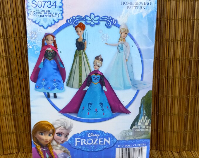 Simplicity Sewing Pattern S0734, Fashion Doll Costumes for 11-1/2 Dolls ...