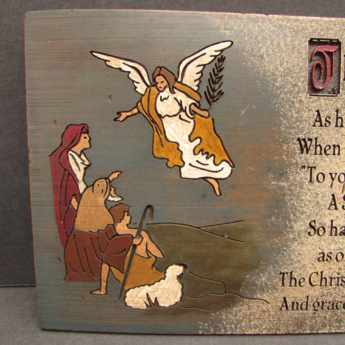 Salem Collection Reproduction Treenware Christmas Plaque Season's Best ...