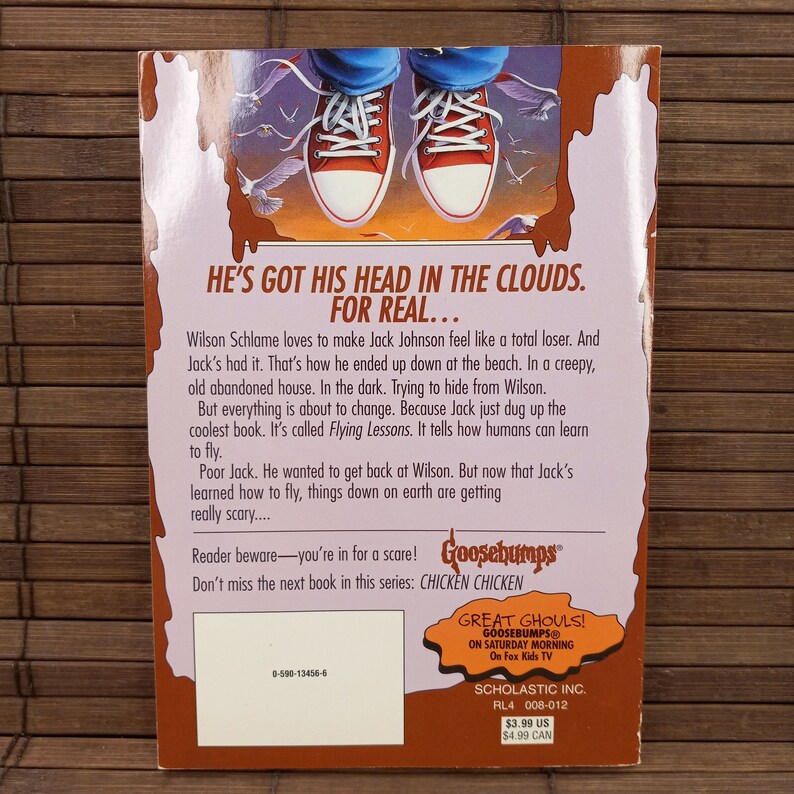 Goosebumps 52 How I Learned to Fly Stickers Bookmark 2 - Etsy