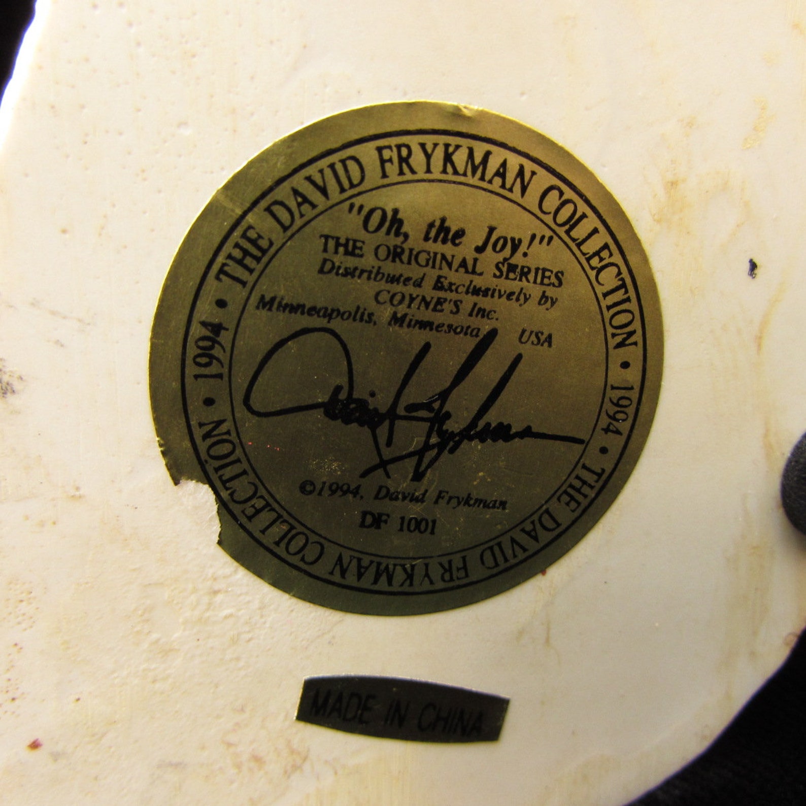 David Frykman Collection Oh the Joy Sitting Santa 4.75 - Etsy