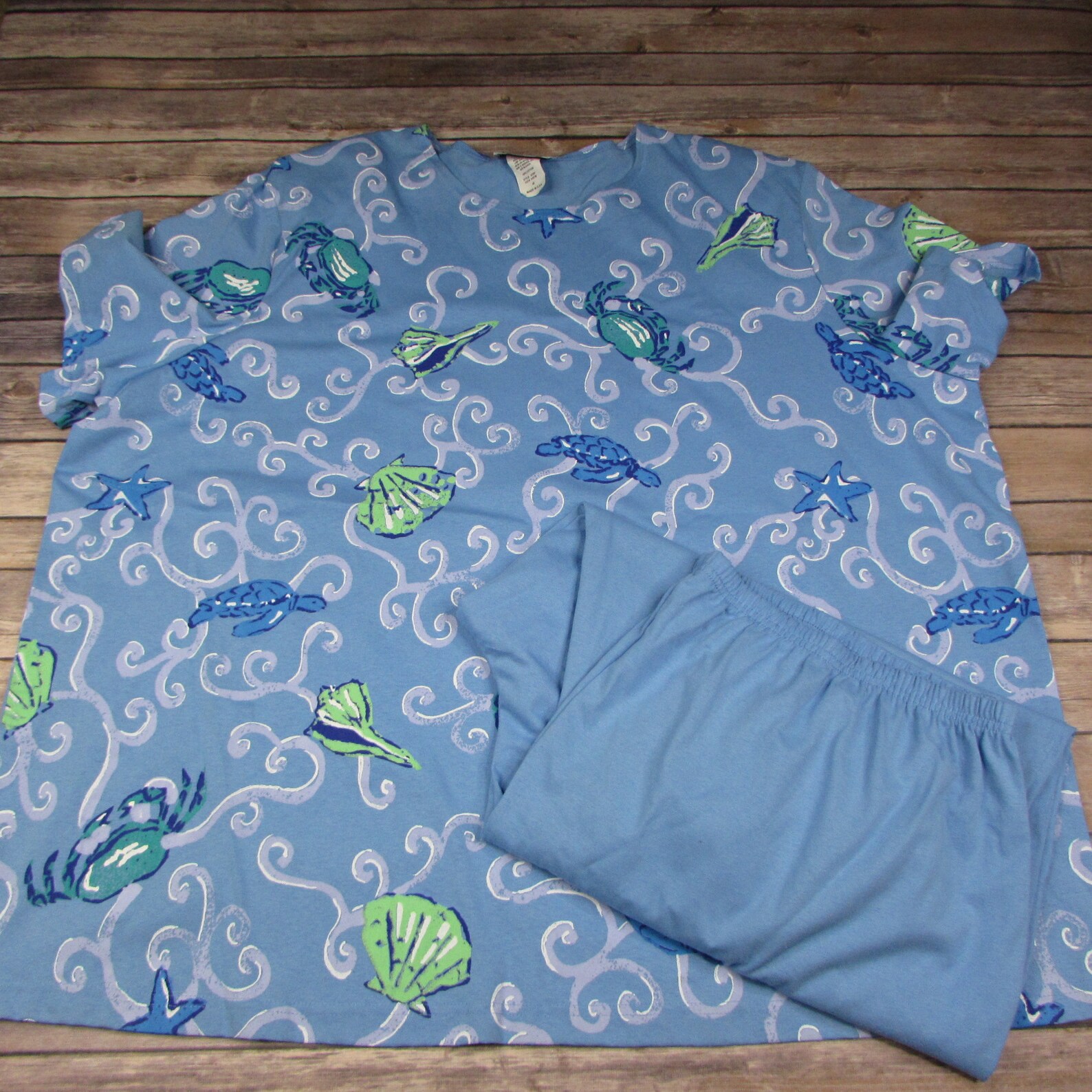 Vintage Copa Cabana Top Capris Set 4X Ocean Life - Etsy