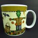 Debbie Mumm Frankenstein Scarecrow Trick or Treat Halloween Mug 1998 ...