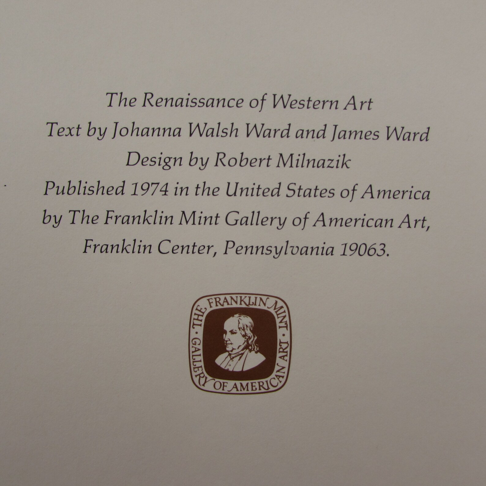 The Renaissance of Western Art Franklin Mint Gallery 1974 - Etsy