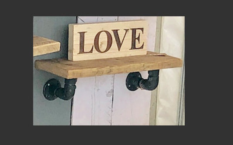 Scaffold Board Shelf With Metal Key Clamp Brackets | Etsy