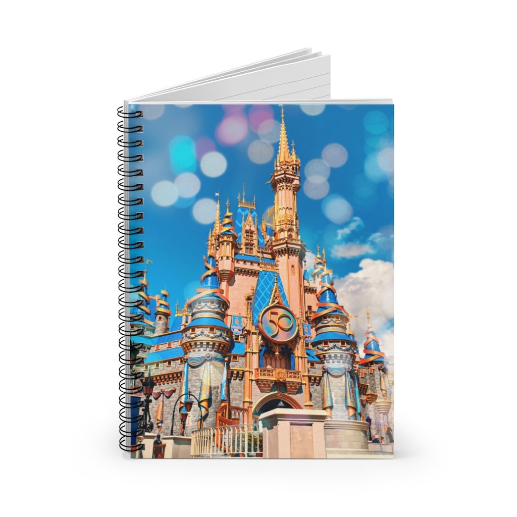 Disney World 50th Anniversary Castle Spiral Notebook Ruled - Etsy
