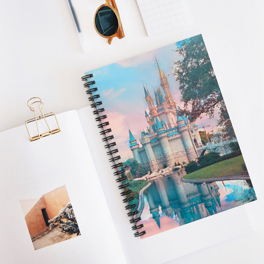 Disney Cinderella's Castle Spiral Notebook Ruled Line - Etsy