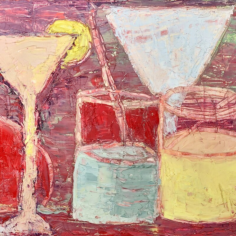 Cocktail Painting - Etsy