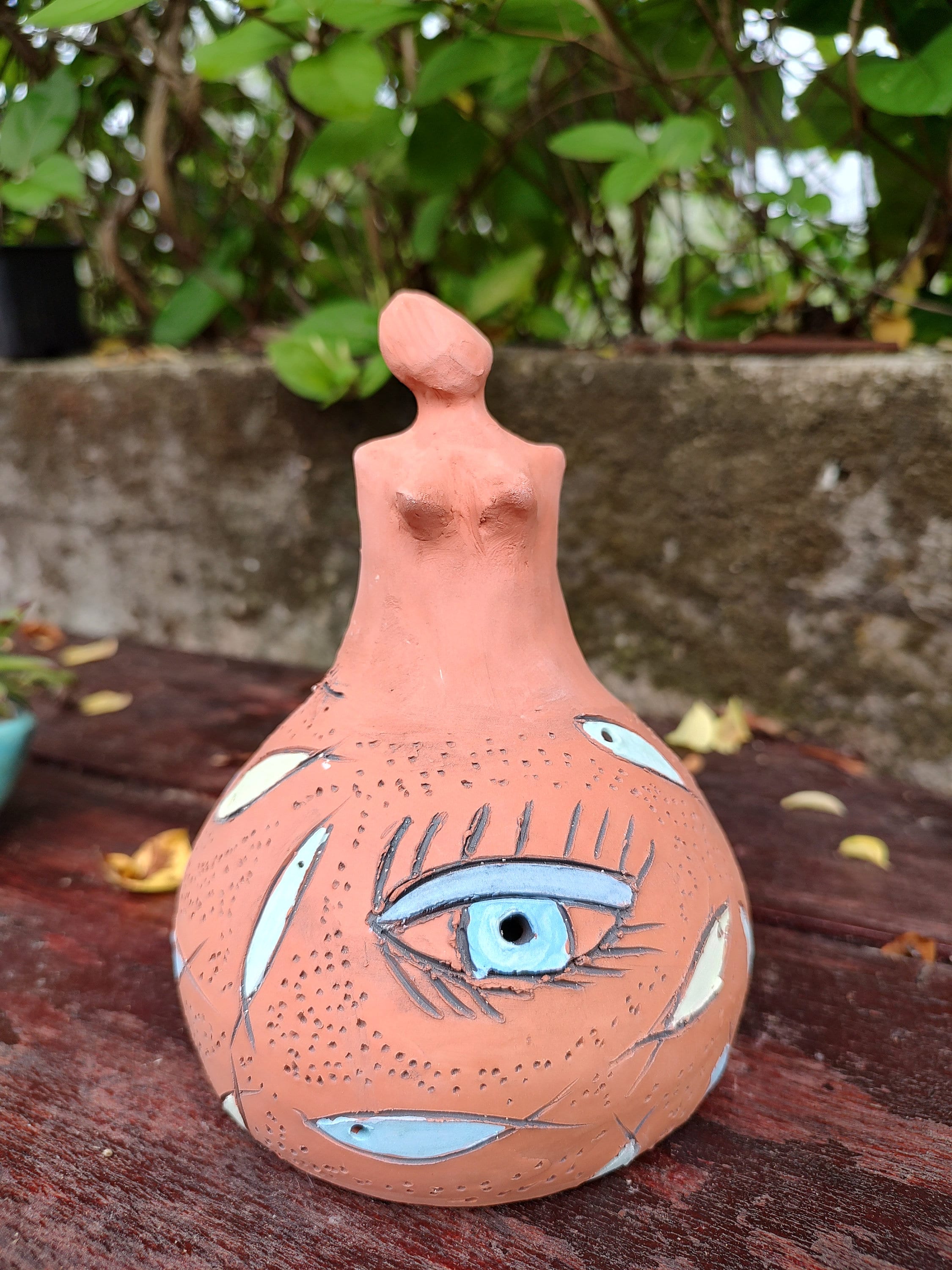 Stylised Woman Ceramic Sculpture. Abstract Hand Made Ceramic Art ...
