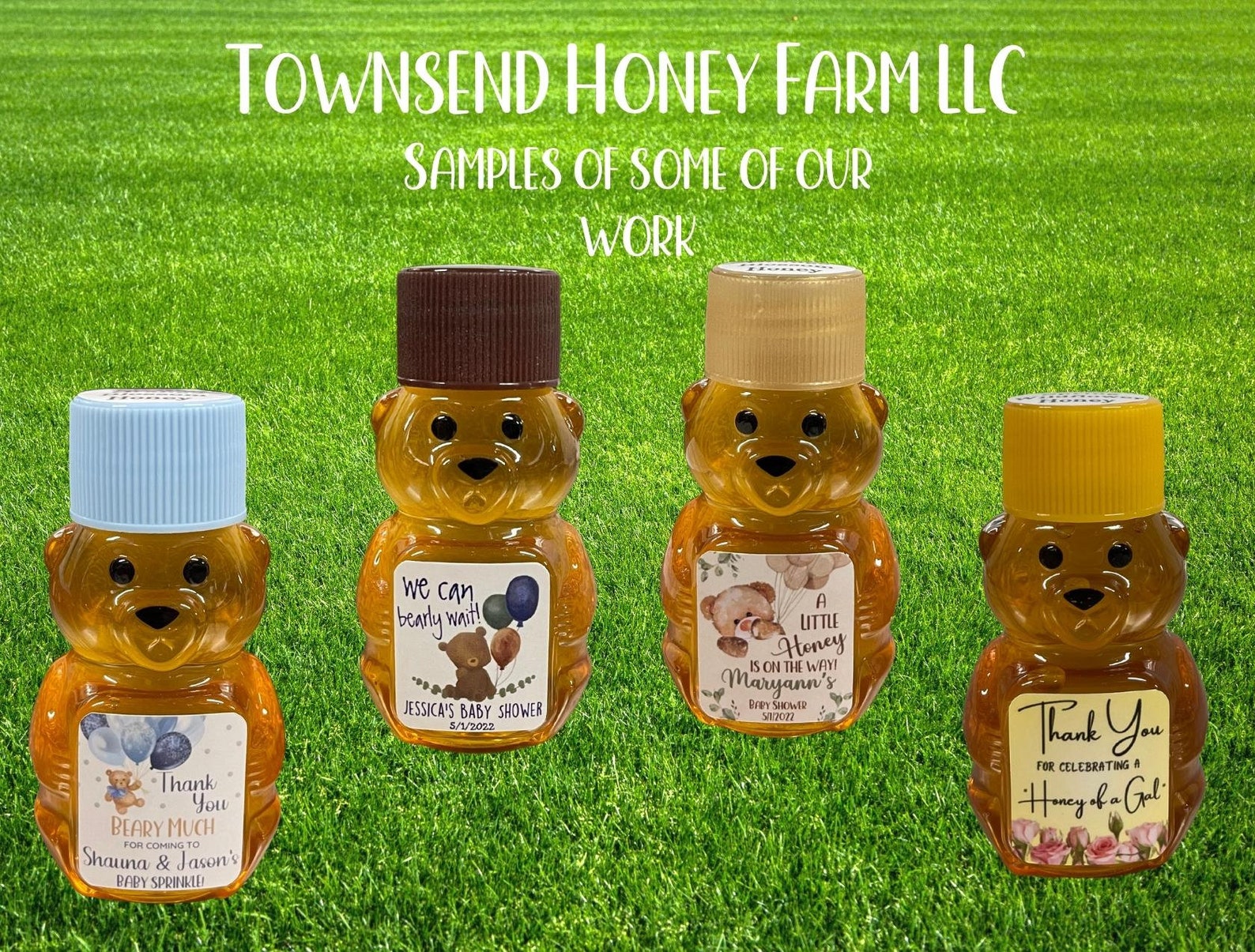 50 Custom Mini Honey Bears Pure Raw Florida Honey Wedding - Etsy