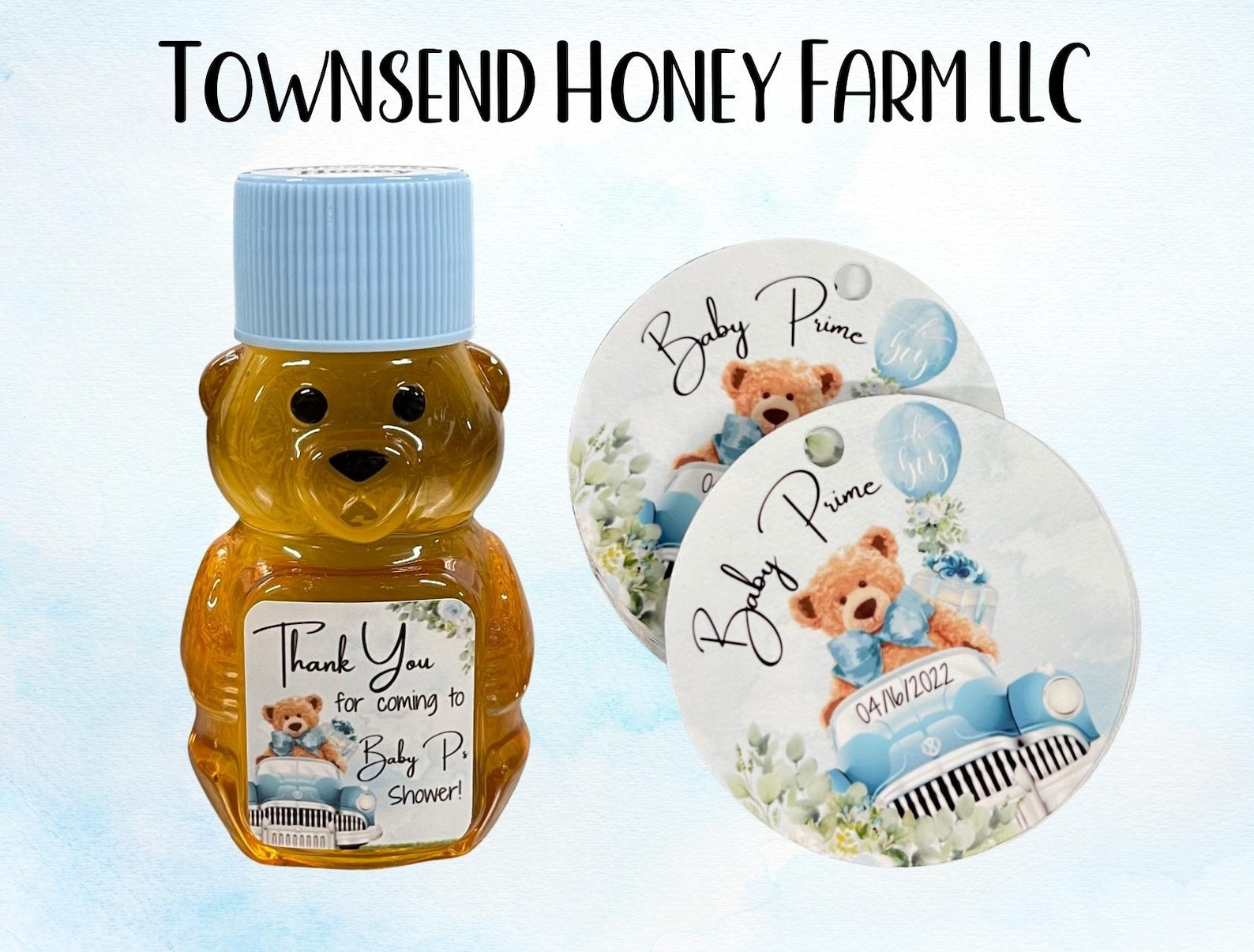 25 Pure Raw Custom Mini Honey Bears, Choose Your Honey, Wedding, Bridal ...